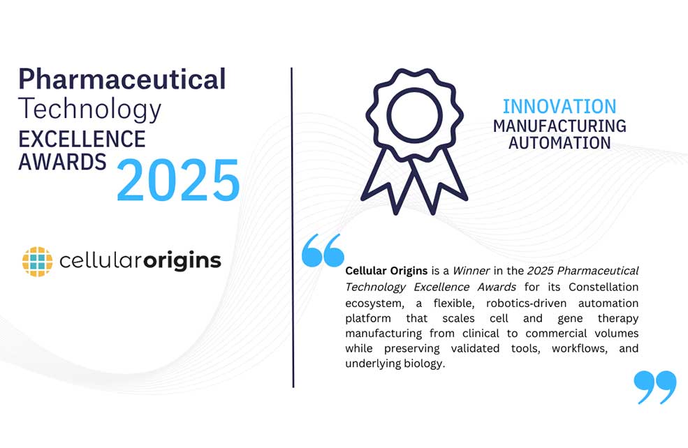 Cellular Origins Wins Innovation Award for Manufacturing Automation in ...